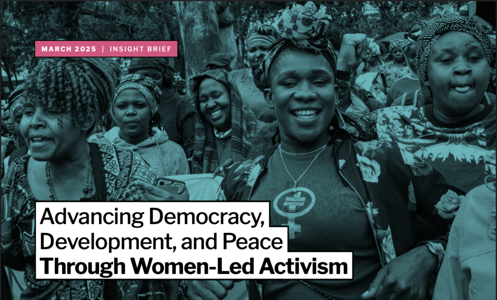 FP Insight Brief: Advancing Democracy, Development, and Peace Through Women-Led Activism - Mama Cash